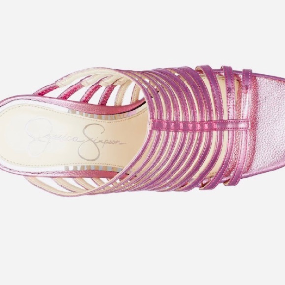 Jessica Simpson | Shoes | Brand New Jessica Simpson Pink Metallic Wedge ...